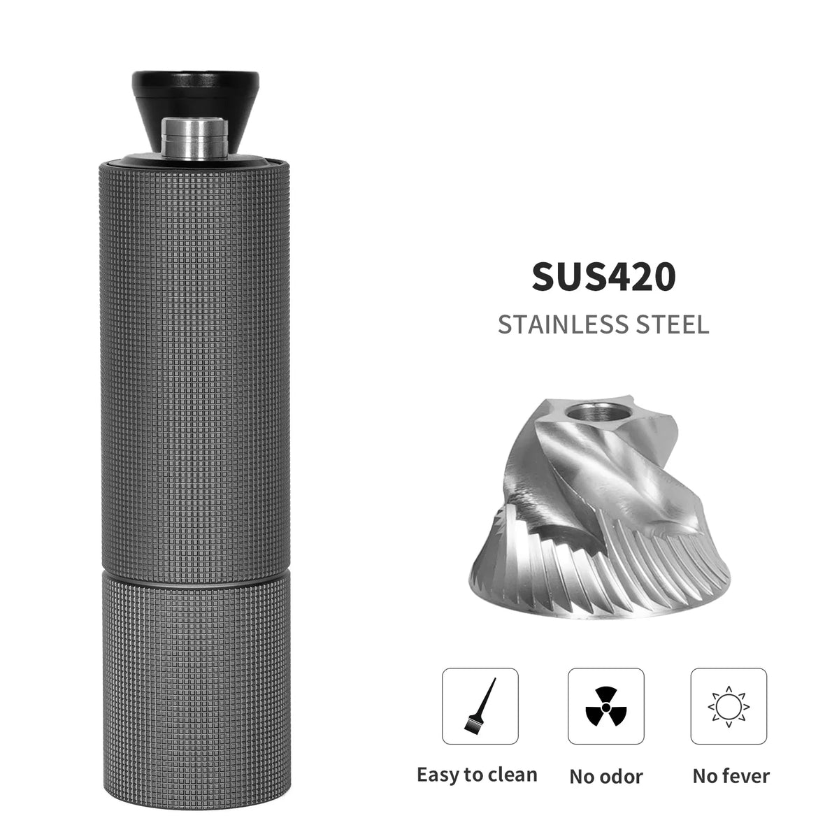泰摩 栗子 C2 Max 白色 手搖磨豆機 TIMEMORE Chestnut C2 MAX Manual Coffee Grinder W ...