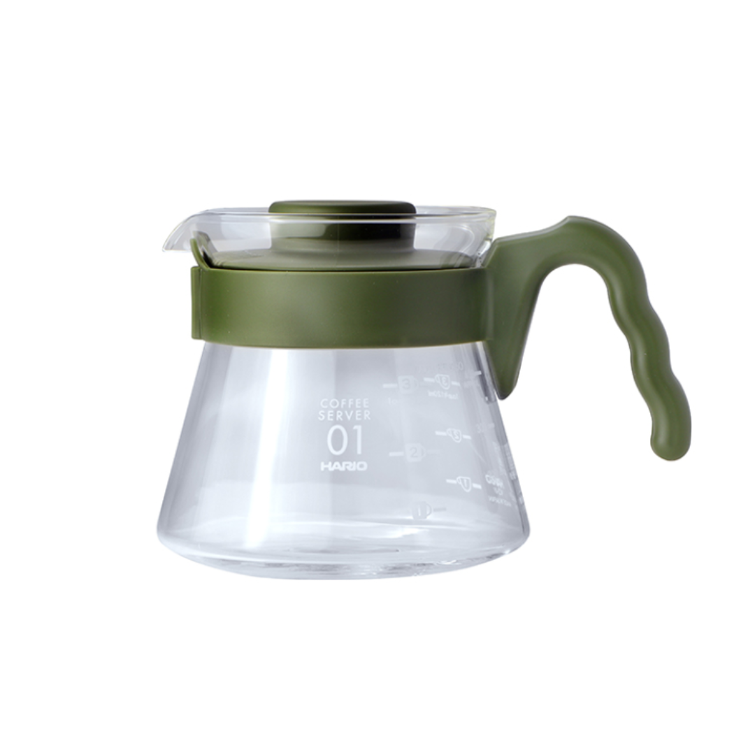 Hario blue tea coffee pot 450ml Hario 01 Green Glass Pot VCS-01-OG – 緣月咖啡